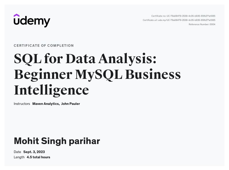 Mohit Parihar on LinkedIn: #sql #mysql #query #sqlserver # ... Mohit Parihar on LinkedIn: #sql #mysql #query #sqlserver # ...