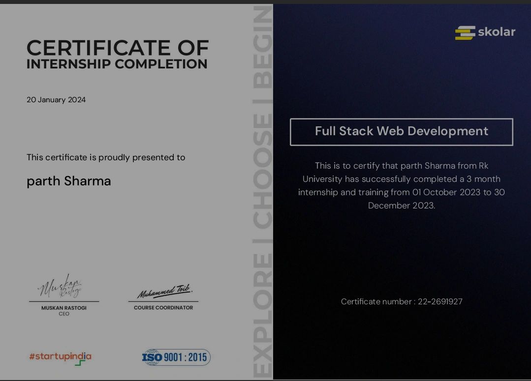 Parth Sharma on LinkedIn: #html #css #javascript #nodejs #react Parth Sharma on LinkedIn: #html #css #javascript #nodejs #react