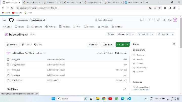 Mahi Nakhate on LinkedIn: #javacoding #firstgithubupload #learning #java Mahi Nakhate on LinkedIn: #javacoding #firstgithubupload #learning #java