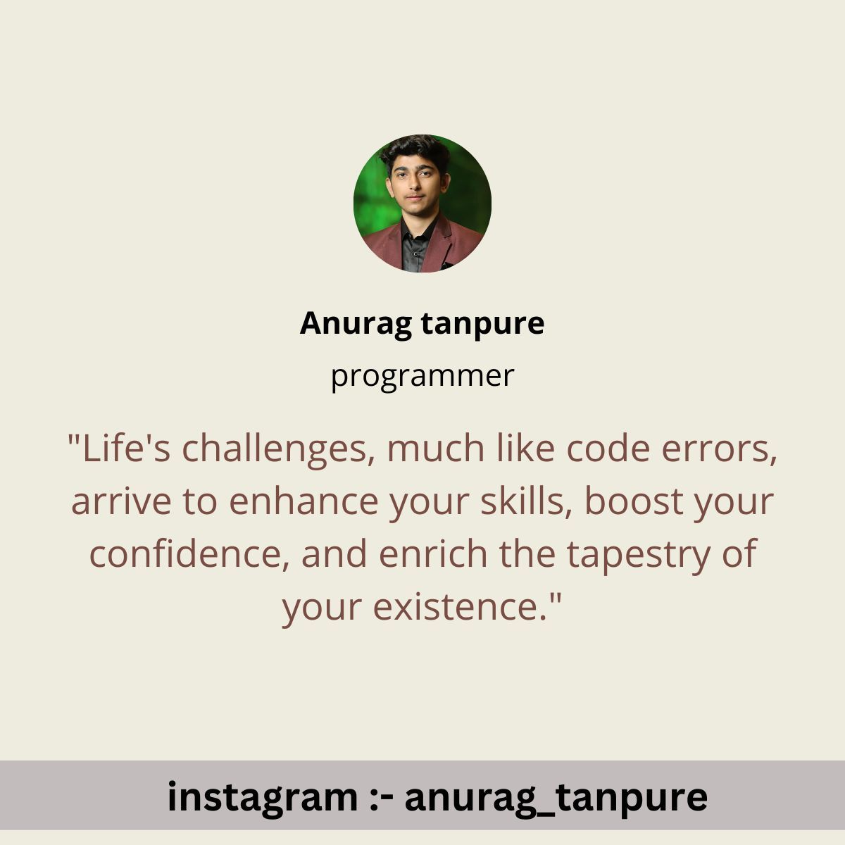 Anurag Tanpure on LinkedIn: #motivation #programming #programmer # ... Anurag Tanpure on LinkedIn: #motivation #programming #programmer # ...