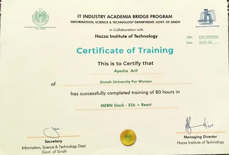Ayesha Arif on LinkedIn: #mernstack #react #webdevelopment # ... Ayesha Arif on LinkedIn: #mernstack #react #webdevelopment # ...