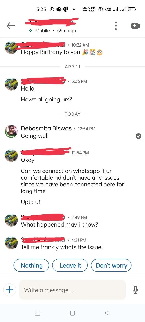 Debasmita Biswas on LinkedIn: #unprofessional Debasmita Biswas on LinkedIn: #unprofessional