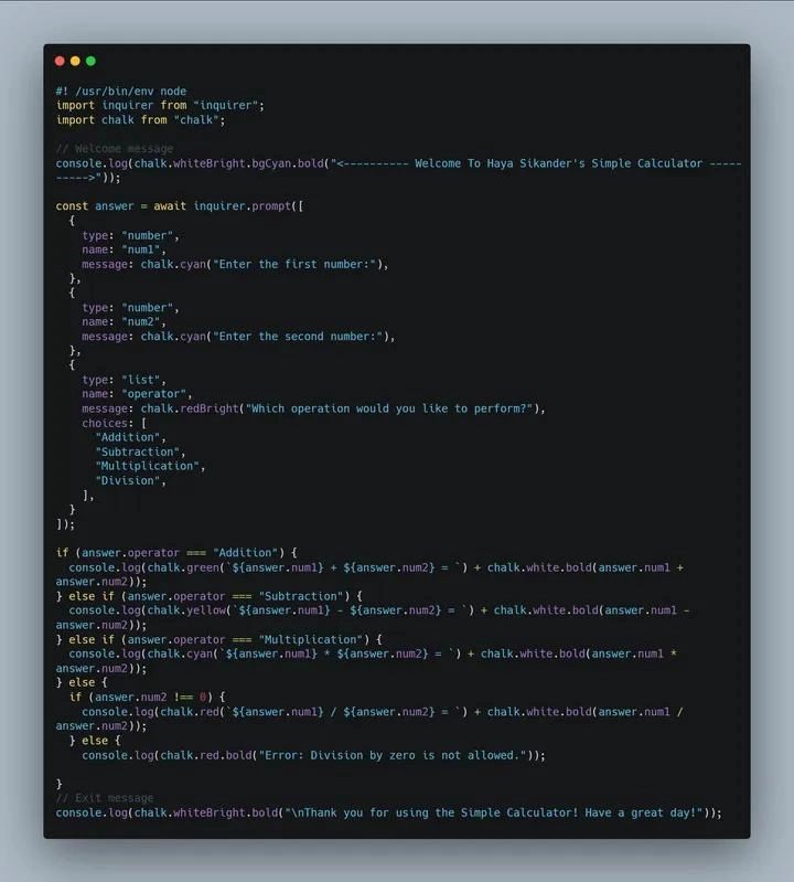 Haya Sikander on LinkedIn: #typescript #javascript #opensource #cli # ... Haya Sikander on LinkedIn: #typescript #javascript #opensource #cli # ...