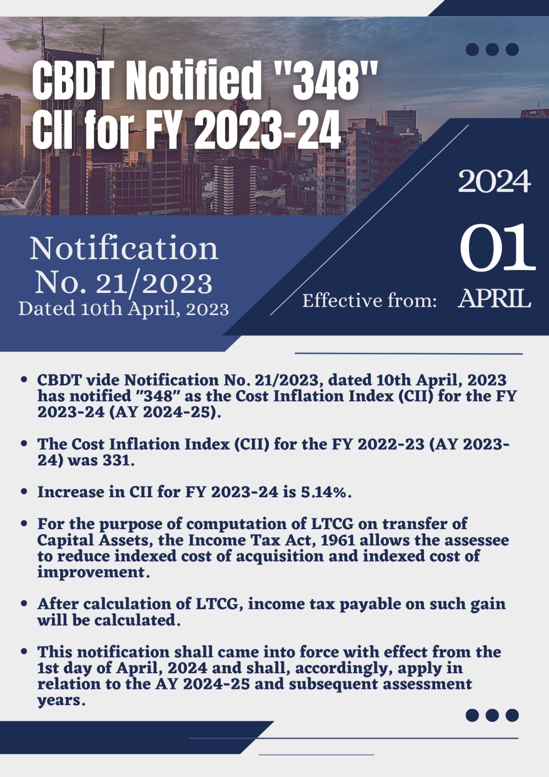 Palak Goyal on LinkedIn: CBDT vide Notification No. 21/2023, dated 10th ... Palak Goyal on LinkedIn: CBDT vide Notification No. 21/2023, dated 10th ...