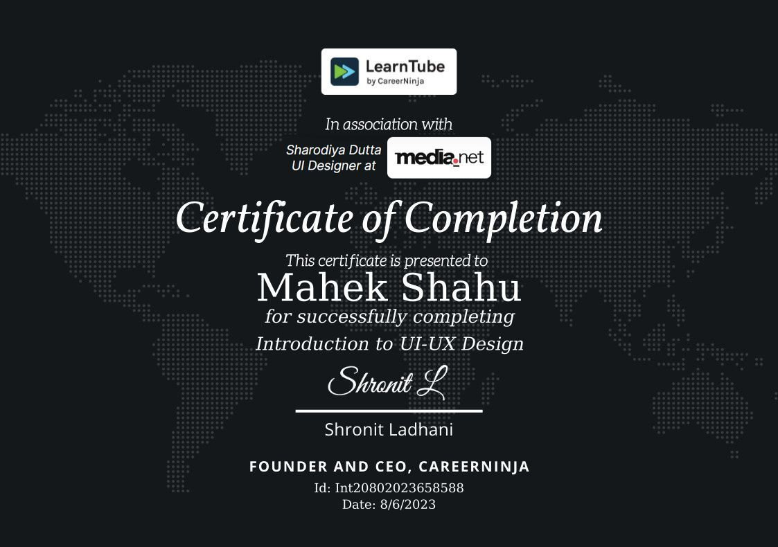 Mahek Shahu on LinkedIn: #introduction #uiuxdesign #learntube Mahek Shahu on LinkedIn: #introduction #uiuxdesign #learntube