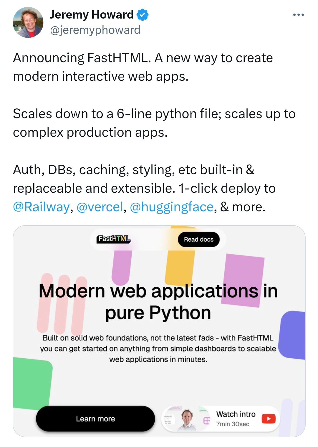 Imaad Mohamed Khan on LinkedIn: #python #webframework #fasthtml Imaad Mohamed Khan on LinkedIn: #python #webframework #fasthtml