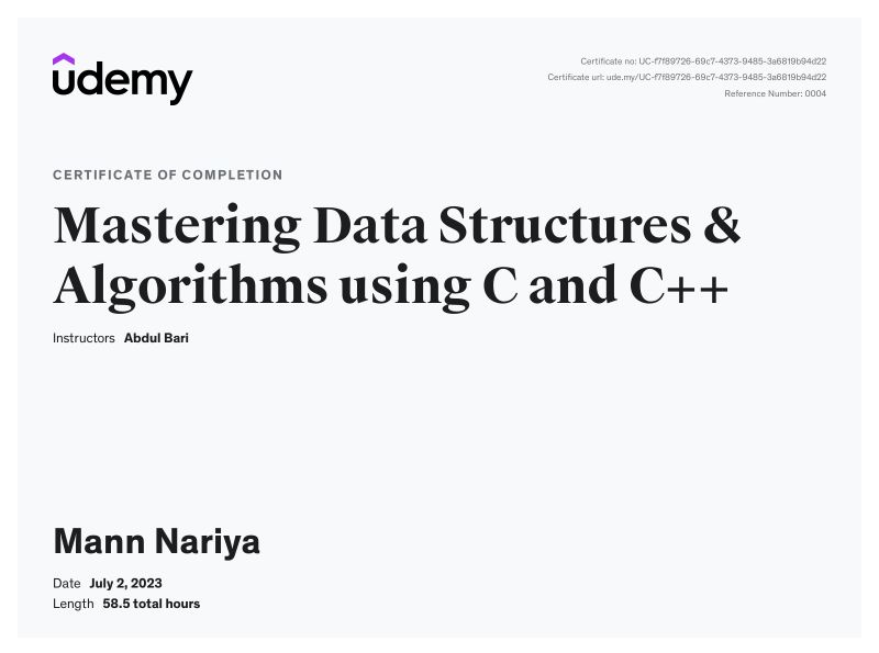 Mann Nariya on LinkedIn: #coding #datastructures #algorithms #work Mann Nariya on LinkedIn: #coding #datastructures #algorithms #work
