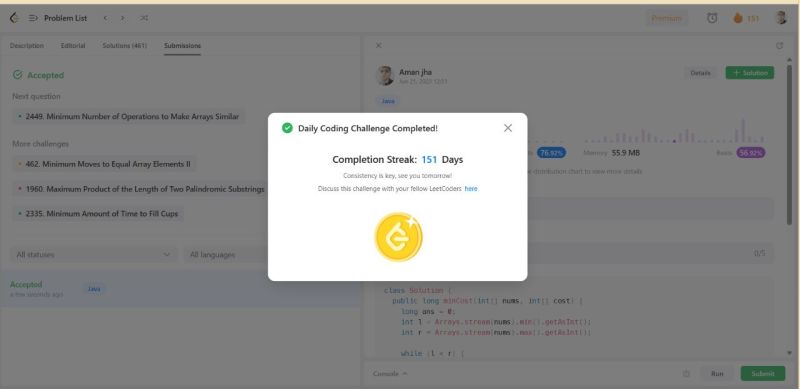 Aman Jha on LinkedIn: #leetcode #streak #codingjourney Aman Jha on LinkedIn: #leetcode #streak #codingjourney