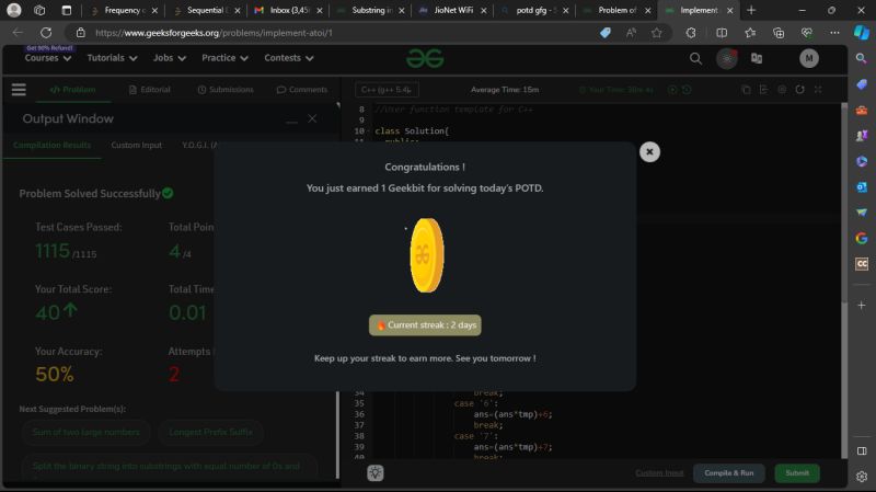 MANOHAR YADAV on LinkedIn: Today's problems (POTD) of leetcode and GFG ... MANOHAR YADAV on LinkedIn: Today's problems (POTD) of leetcode and GFG ...