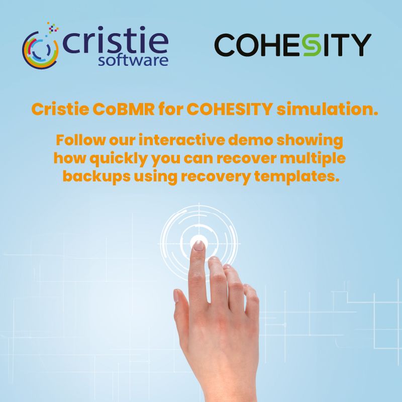 Cristie Software Ltd on LinkedIn: Cristie VA - CoBMR Recovery/Simulation Cristie Software Ltd on LinkedIn: Cristie VA - CoBMR Recovery/Simulation