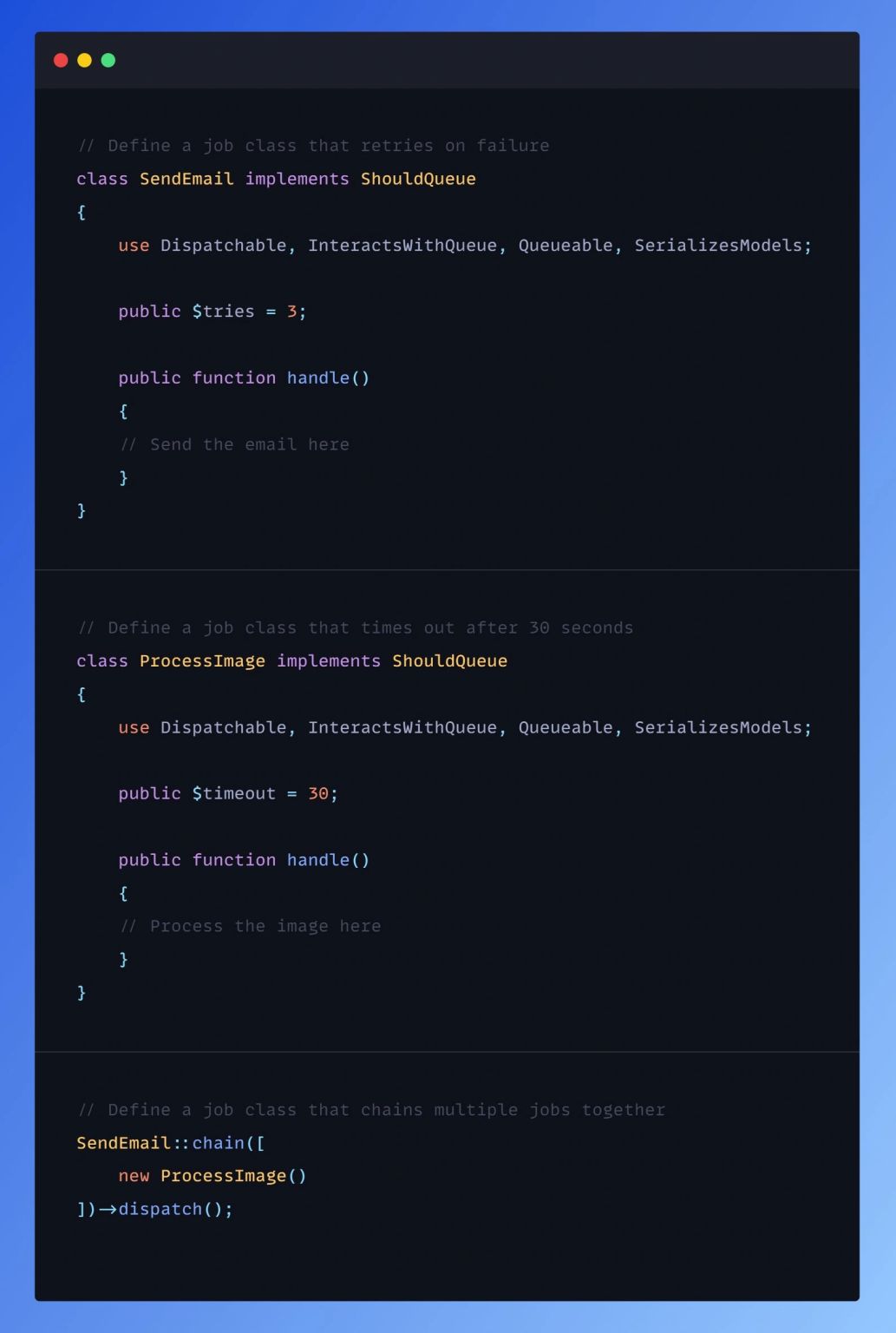 Mubashir Malik on LinkedIn: #laravel #queuejobs #php #webdevelopment Mubashir Malik on LinkedIn: #laravel #queuejobs #php #webdevelopment