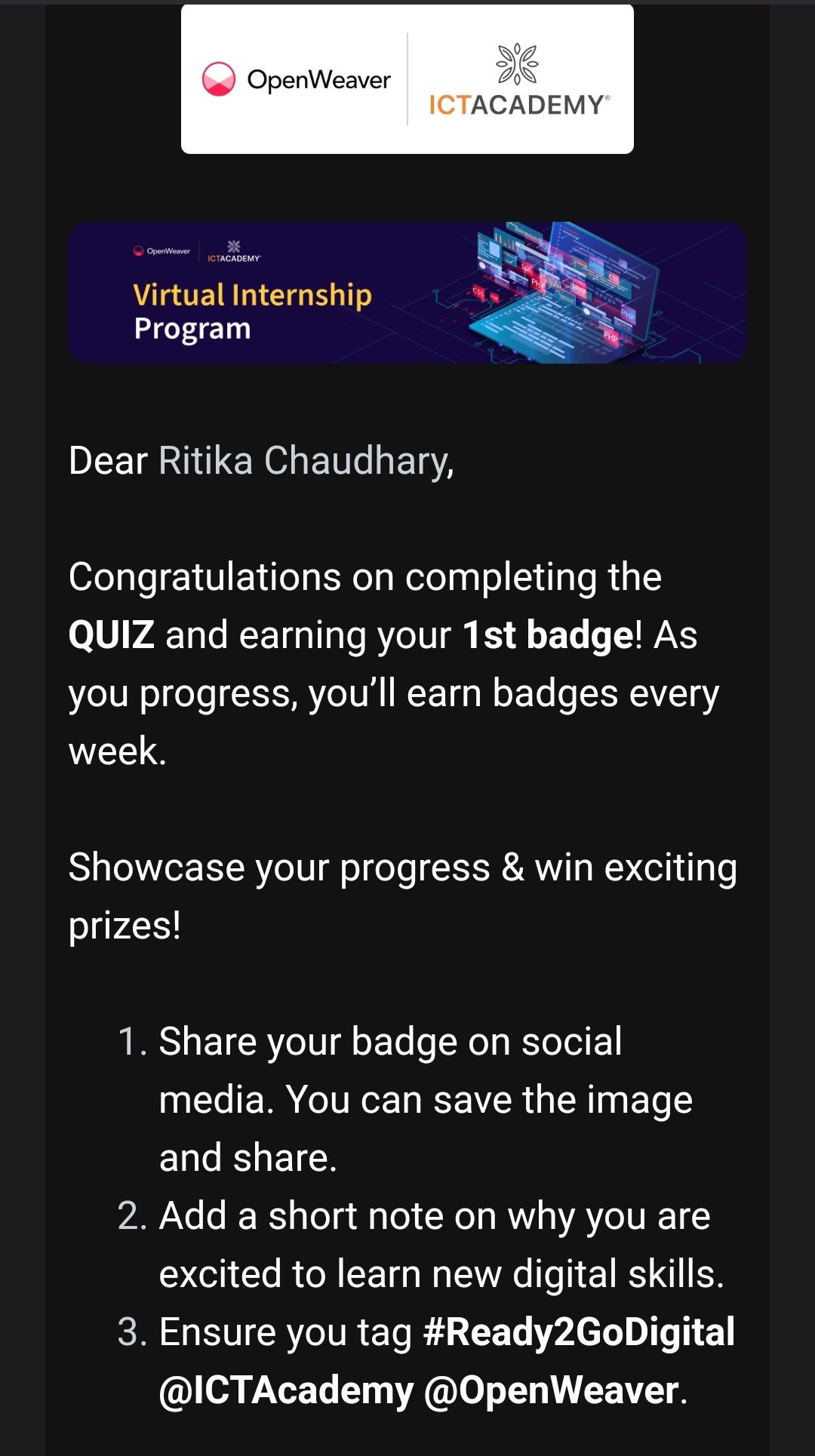 Ritika chaudhary on LinkedIn: #ready2godigital #digitalskills # ... Ritika chaudhary on LinkedIn: #ready2godigital #digitalskills # ...