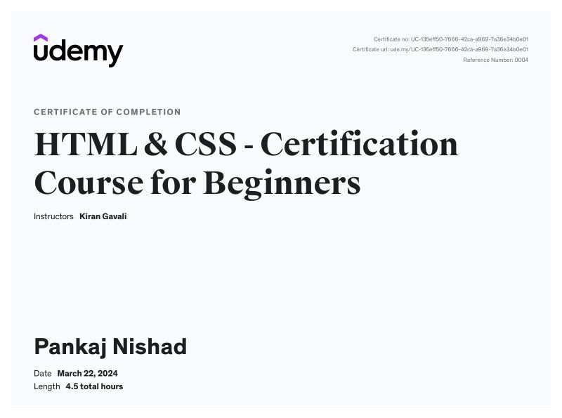 Pankaj Nishad on LinkedIn: #html #css #webdevelopment #continuouslearning Pankaj Nishad on LinkedIn: #html #css #webdevelopment #continuouslearning
