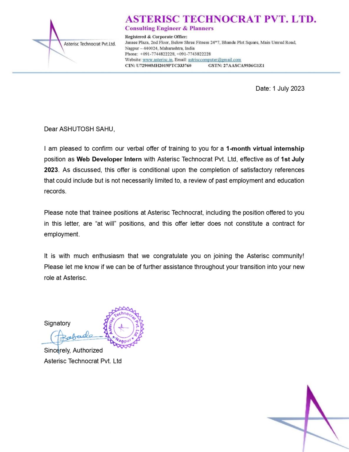 Ashutosh Sahu on LinkedIn: #internship #opportunity #internship #intern ... Ashutosh Sahu on LinkedIn: #internship #opportunity #internship #intern ...