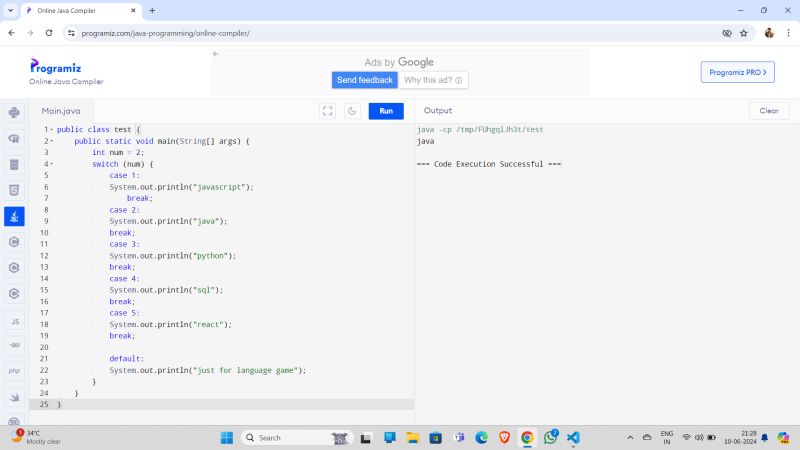Amit Kumar on LinkedIn: #100daysofcode #java #challenge Amit Kumar on LinkedIn: #100daysofcode #java #challenge