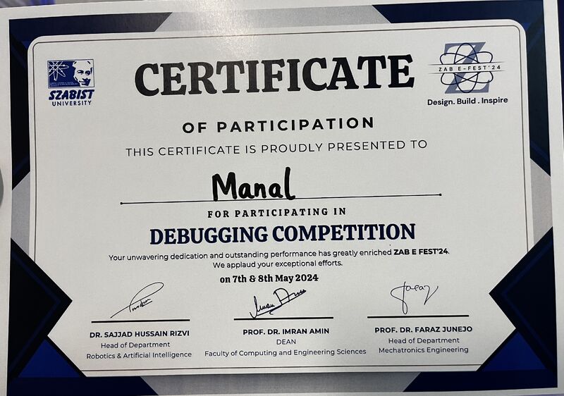 Manal Rashid on LinkedIn: #coding #professionaldevelopment #zabefest Manal Rashid on LinkedIn: #coding #professionaldevelopment #zabefest