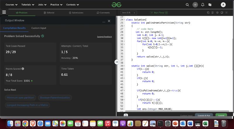 Akash Rai on LinkedIn: #day1 #problem_solving #mcm #dynamic_programming ... Akash Rai on LinkedIn: #day1 #problem_solving #mcm #dynamic_programming ...