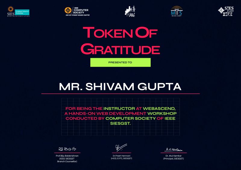 Shivam Gupta on LinkedIn: #webdevelopment #experience #gratitude # ... Shivam Gupta on LinkedIn: #webdevelopment #experience #gratitude # ...