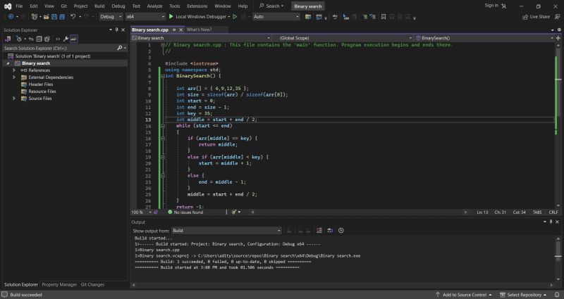 Aditya Bakshi on LinkedIn: Day 2 of 79 just learned binary search using ... Aditya Bakshi on LinkedIn: Day 2 of 79 just learned binary search using ...