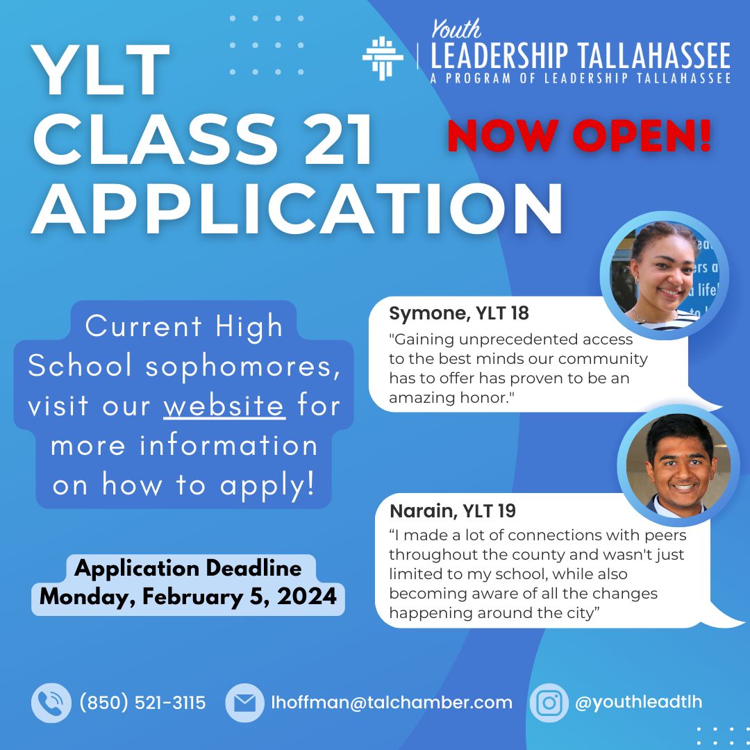 Greater Tallahassee Chamber of Commerce on LinkedIn: Youth Leadership ... Greater Tallahassee Chamber of Commerce on LinkedIn: Youth Leadership ...