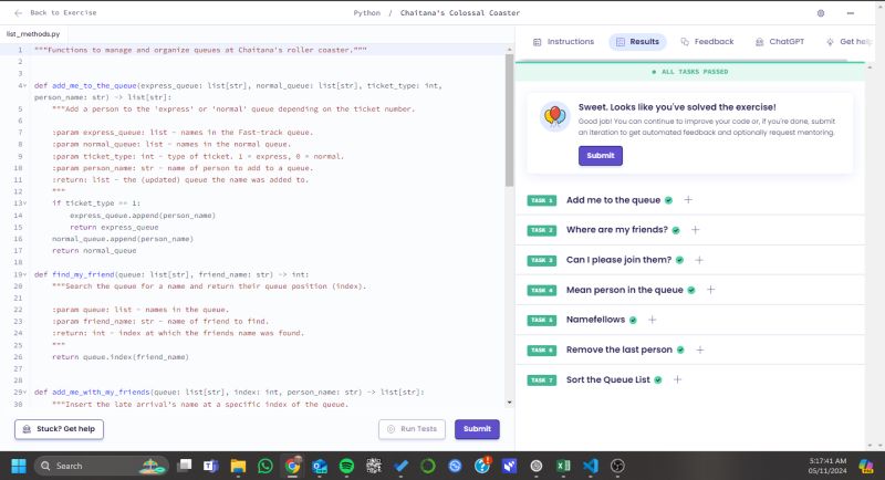 Ahmed Naeem Bhuri on LinkedIn: #python #exercism #rollercoaster # ... Ahmed Naeem Bhuri on LinkedIn: #python #exercism #rollercoaster # ...