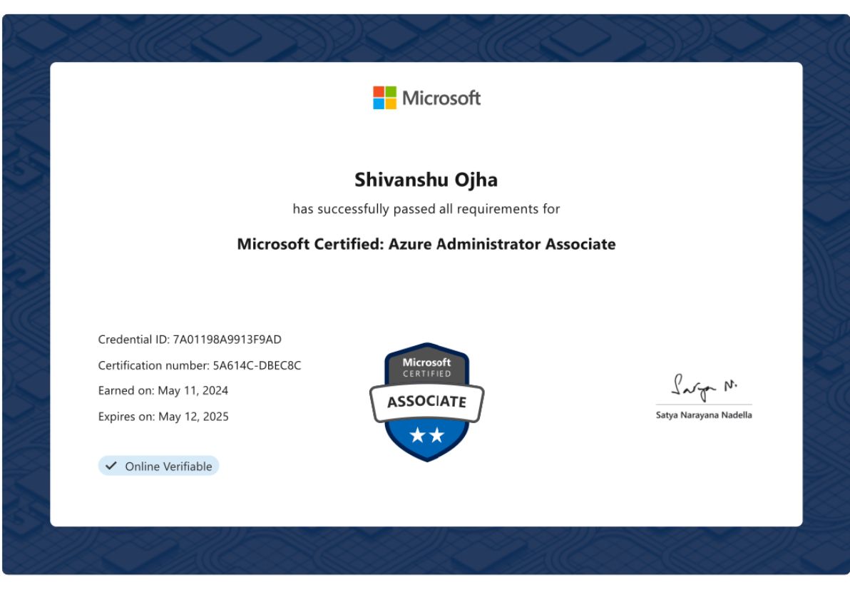 Shivanshu Ojha on LinkedIn: #microsoft_azure | 16 comments Shivanshu Ojha on LinkedIn: #microsoft_azure | 16 comments