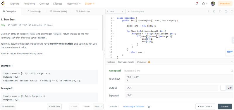 Rahul Kurmi on LinkedIn: #java #dsa #leetcode #challengeaccepted Rahul Kurmi on LinkedIn: #java #dsa #leetcode #challengeaccepted