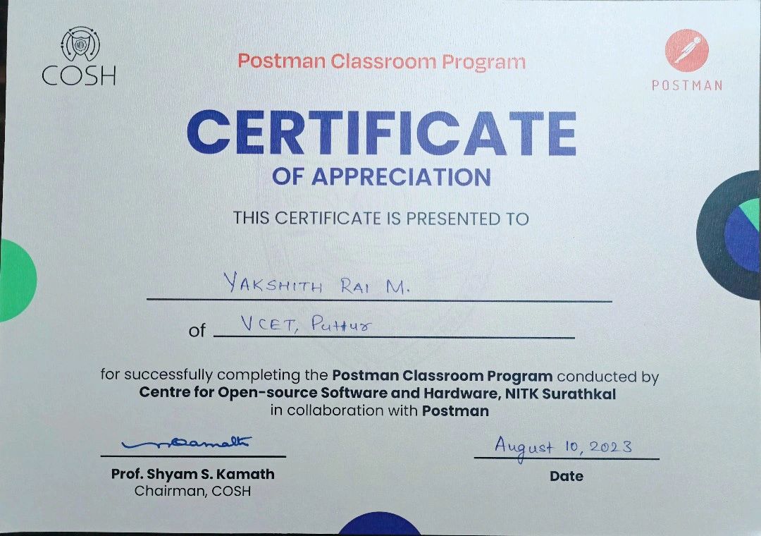 Yakshith Rai M on LinkedIn: #api #opensource #postman Yakshith Rai M on LinkedIn: #api #opensource #postman