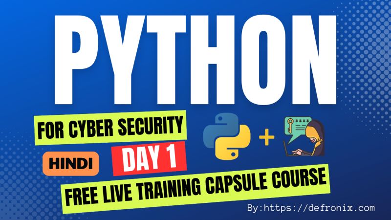 Defronix Cyber Security on LinkedIn: #python #pythoncoding # ... Defronix Cyber Security on LinkedIn: #python #pythoncoding # ...