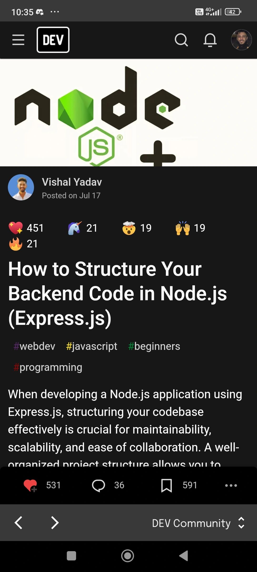 Ali Nour Al Din on LinkedIn: #nodejs #backend #programming Ali Nour Al Din on LinkedIn: #nodejs #backend #programming