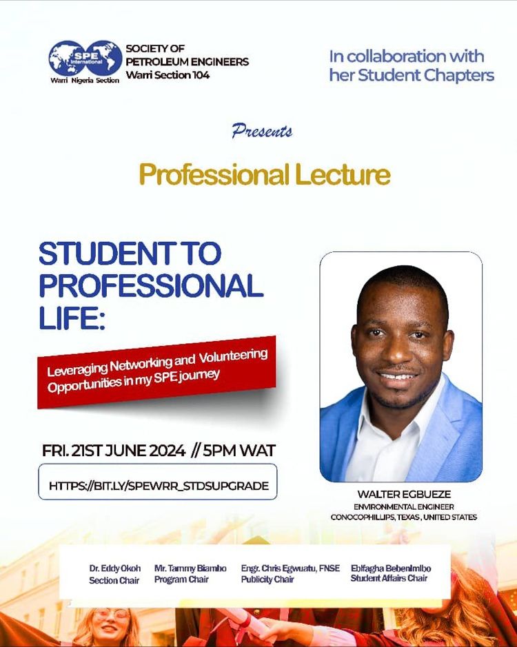 Walter Egbueze on LinkedIn: Society of Petroleum Engineers International Walter Egbueze on LinkedIn: Society of Petroleum Engineers International