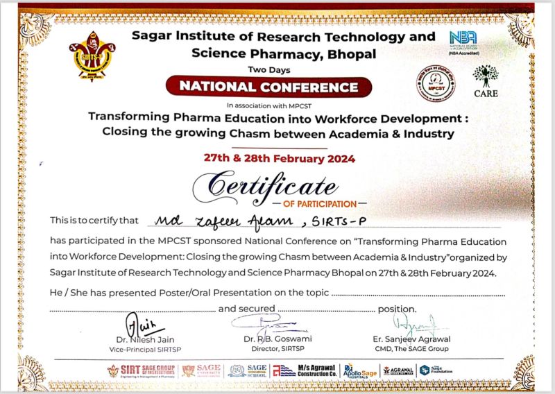 Zafeer Alam on LinkedIn: Hey, I have completed national conference in ... Zafeer Alam on LinkedIn: Hey, I have completed national conference in ...