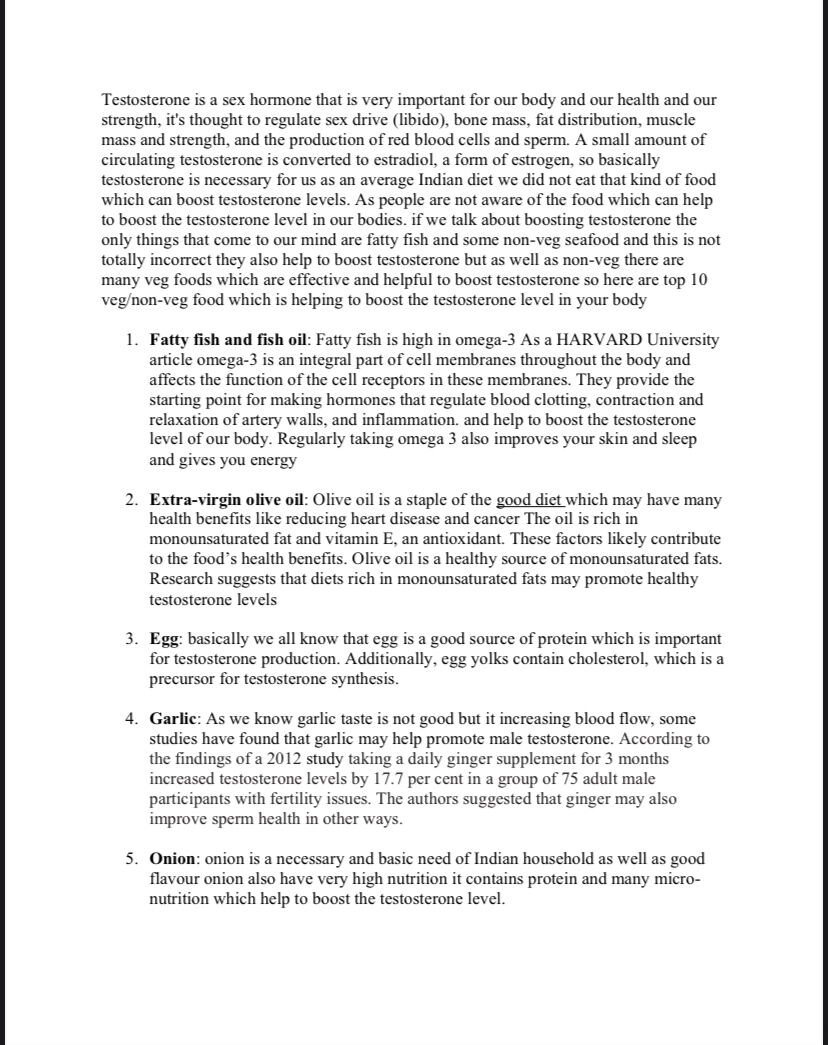 VIKASH SONI on LinkedIn: Top 10 Testosterone boosting foods. VIKASH SONI on LinkedIn: Top 10 Testosterone boosting foods.