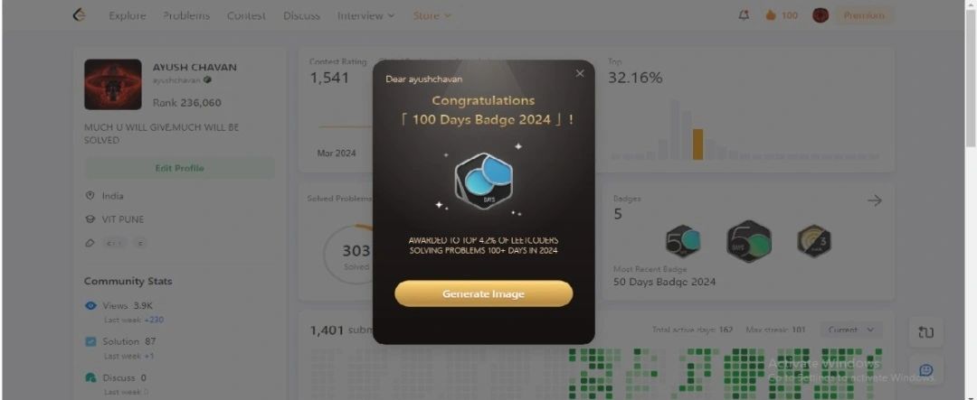AYUSH CHAVAN on LinkedIn: #leetcode #codingjourney #100daysstrong AYUSH CHAVAN on LinkedIn: #leetcode #codingjourney #100daysstrong