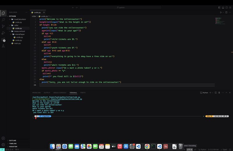 Tushar Kumar on LinkedIn: #python #coding #rollercoaster # ... Tushar Kumar on LinkedIn: #python #coding #rollercoaster # ...