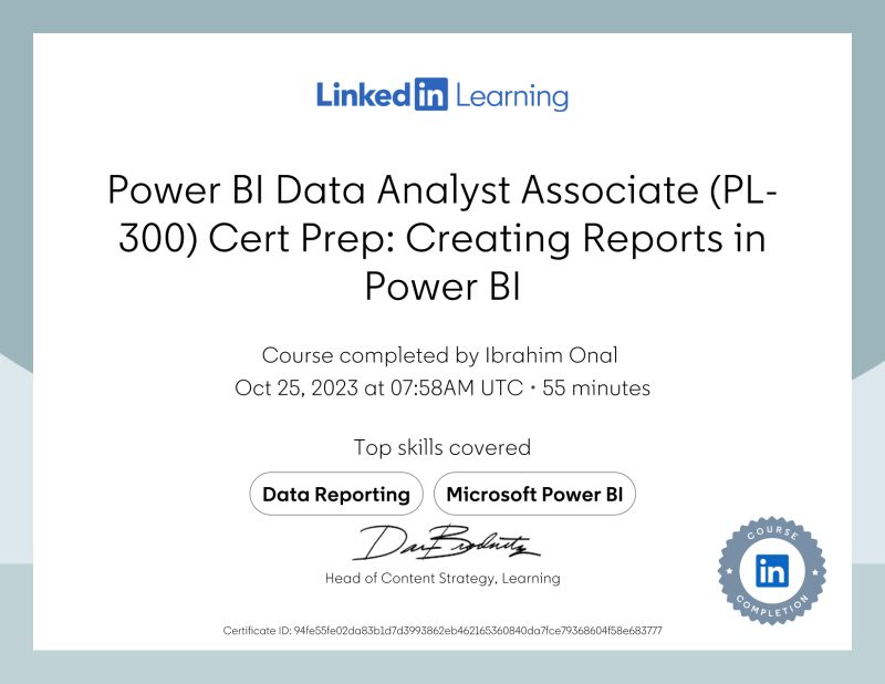 Ibrahim Onal on LinkedIn: Certificate of Completion Ibrahim Onal on LinkedIn: Certificate of Completion