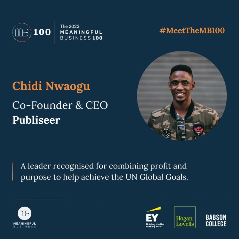 Publiseer on LinkedIn: We're delighted that our founder, Chidi Nwaogu ... Publiseer on LinkedIn: We're delighted that our founder, Chidi Nwaogu ...