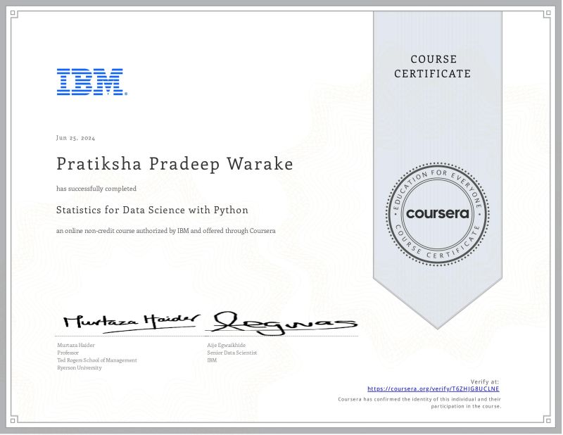 Pratiksha Warake on LinkedIn: #continuouslearning #python #datascience Pratiksha Warake on LinkedIn: #continuouslearning #python #datascience