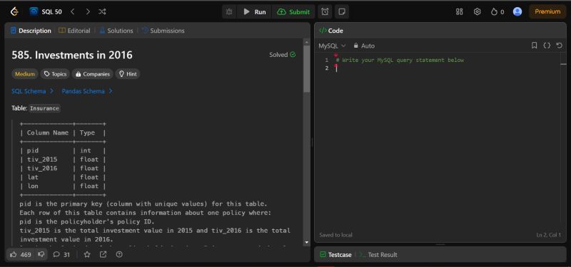 Kamalesh K B on LinkedIn: #sql #sql50 #leetcode #leetcodechallenge ... Kamalesh K B on LinkedIn: #sql #sql50 #leetcode #leetcodechallenge ...