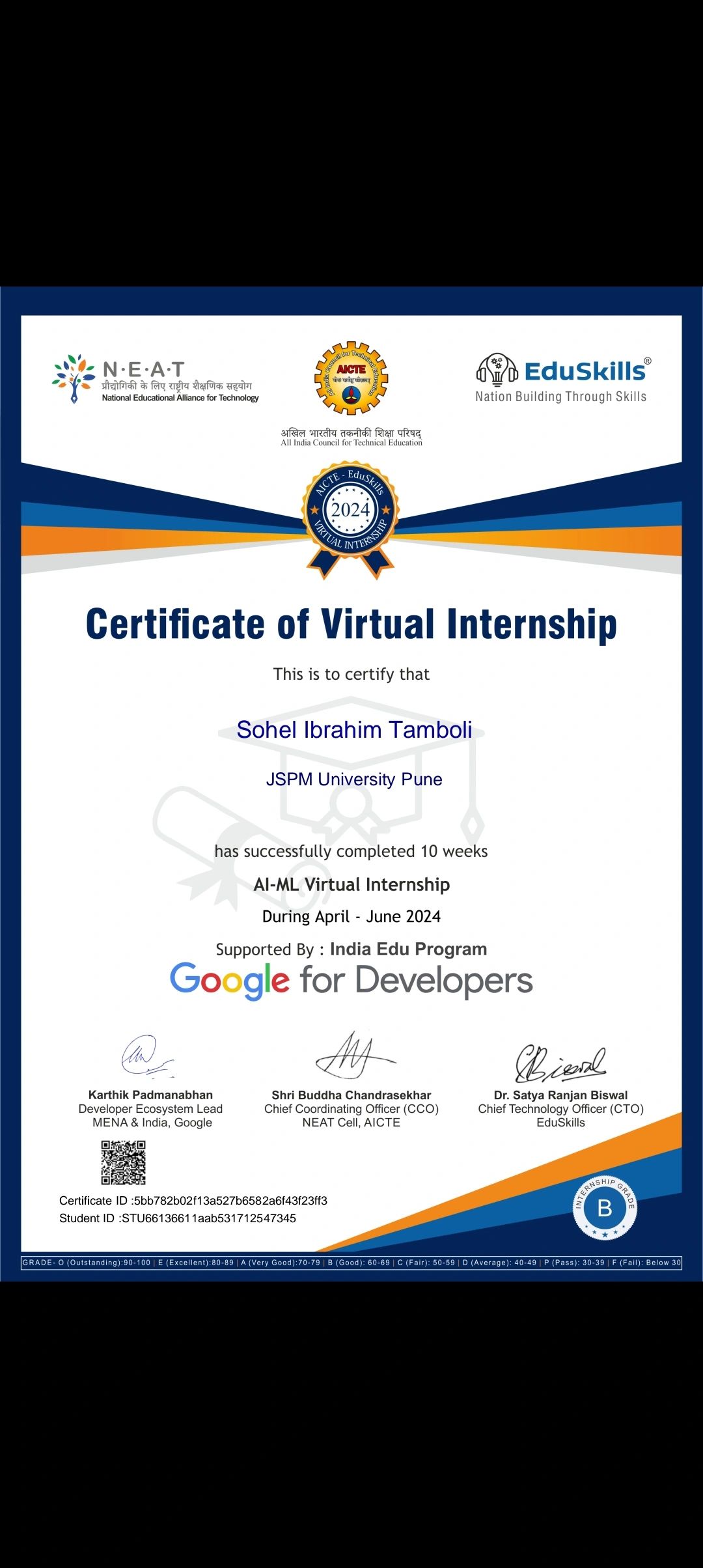 SOHEL TAMBOLI on LinkedIn: #aicteinternship #aicte #eduskills # ... SOHEL TAMBOLI on LinkedIn: #aicteinternship #aicte #eduskills # ...