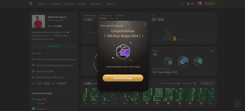 Abhishek Biyani on LinkedIn: #leetcode #codingchallenge #datastructures ... Abhishek Biyani on LinkedIn: #leetcode #codingchallenge #datastructures ...