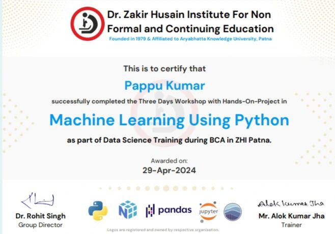 Pappu Kumar on LinkedIn: #machine #python #numpy #pandas Pappu Kumar on LinkedIn: #machine #python #numpy #pandas
