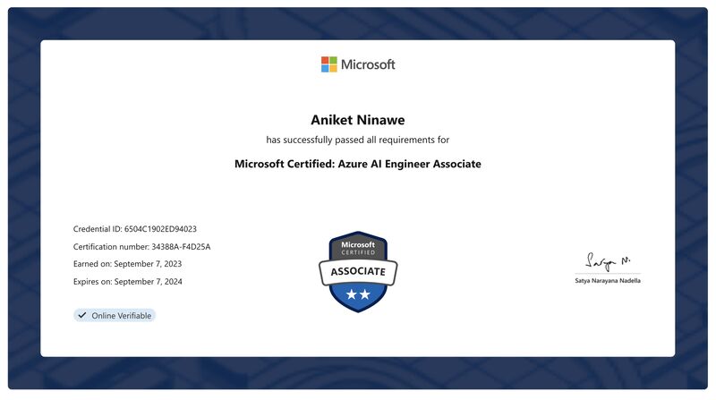 Aniket Ninawe on LinkedIn: #ai #rackspacetechnology Aniket Ninawe on LinkedIn: #ai #rackspacetechnology