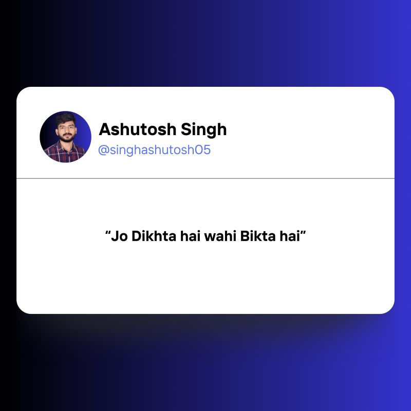 Ashutosh Singh on LinkedIn: Ashutosh Singh on LinkedIn: