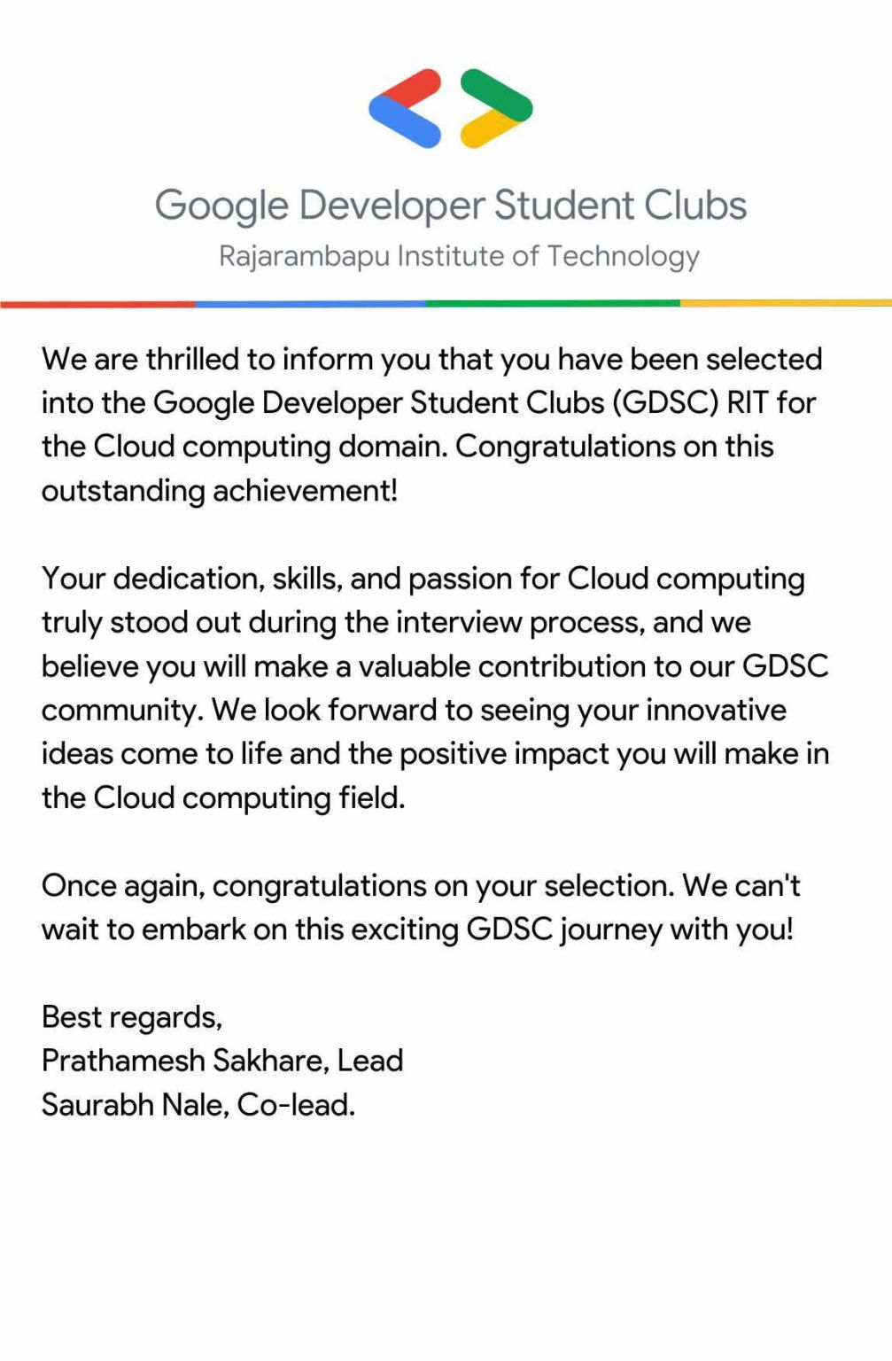 Ritesh Chavan on LinkedIn: #gdsc #cloudcomputing #google Ritesh Chavan on LinkedIn: #gdsc #cloudcomputing #google