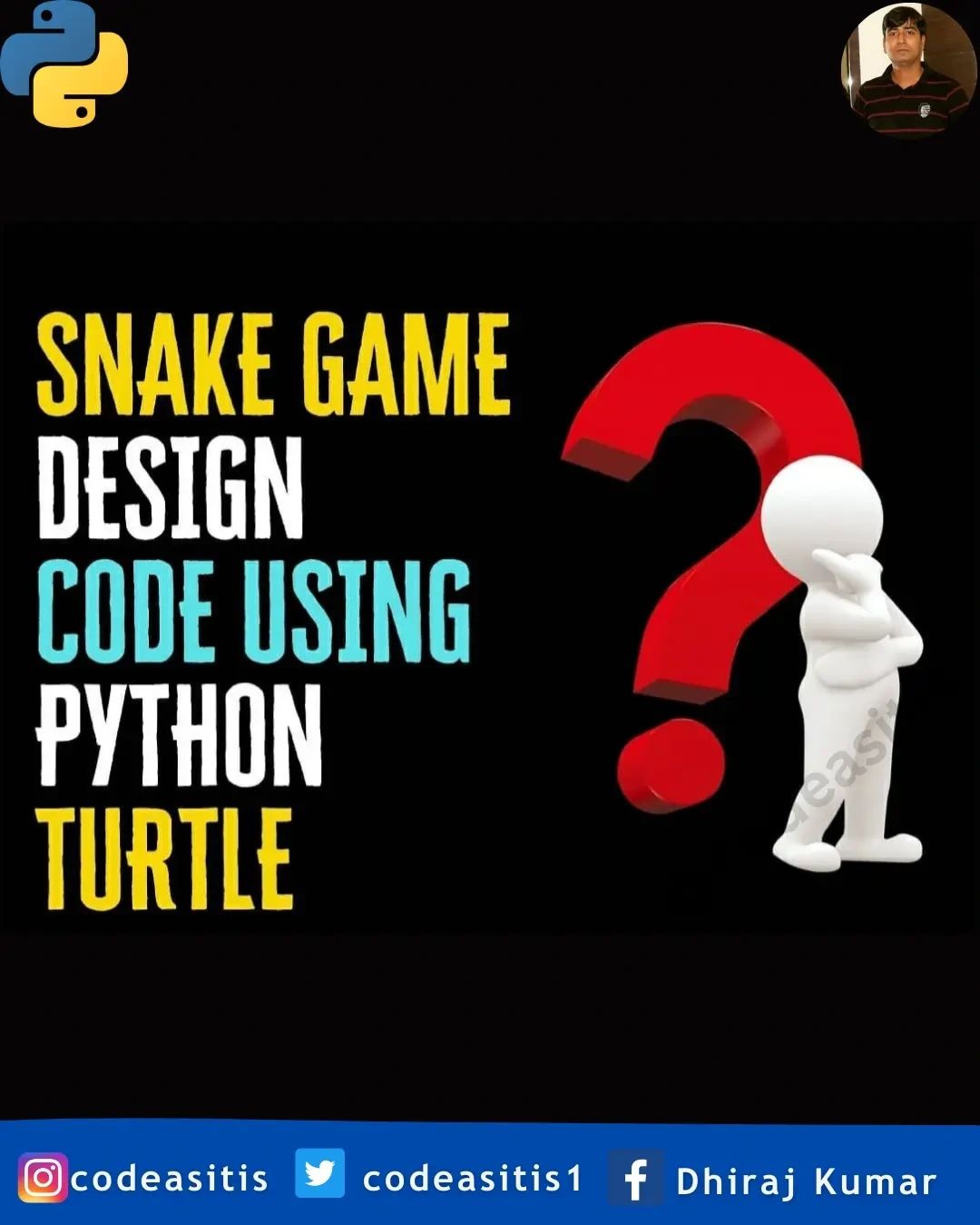 Dhiraj Kumar on LinkedIn: #codeasitis #pythonprojects # ... Dhiraj Kumar on LinkedIn: #codeasitis #pythonprojects # ...
