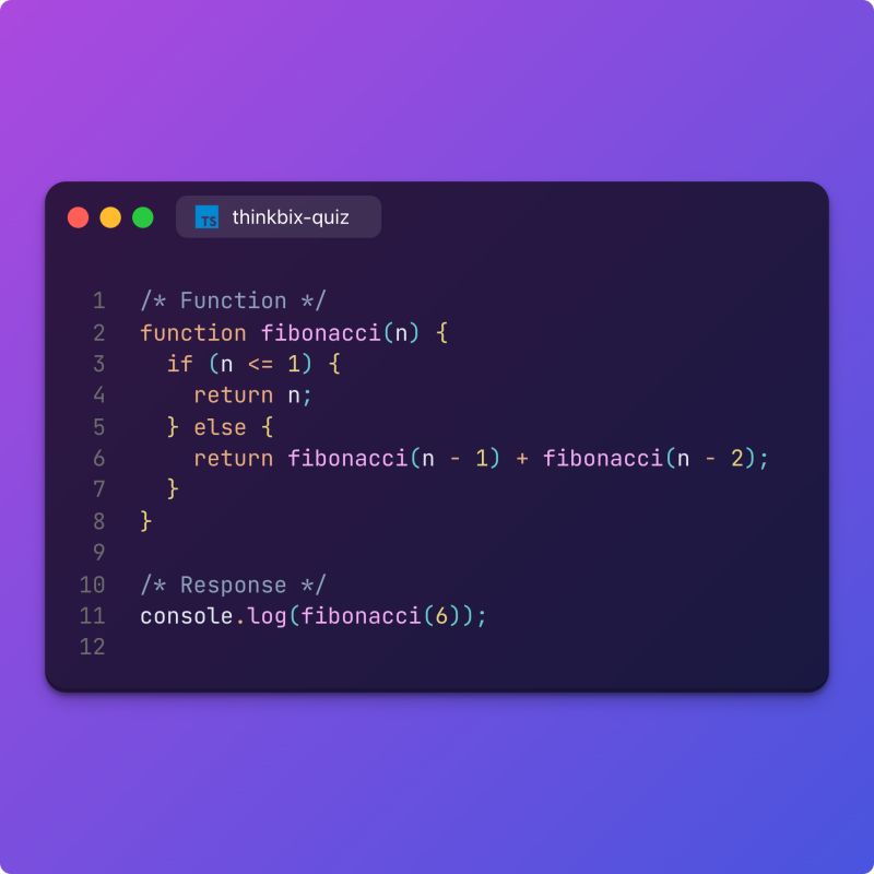 Thinkbix Technologies on LinkedIn: #codechallenge #thinkbix #javascript ... Thinkbix Technologies on LinkedIn: #codechallenge #thinkbix #javascript ...