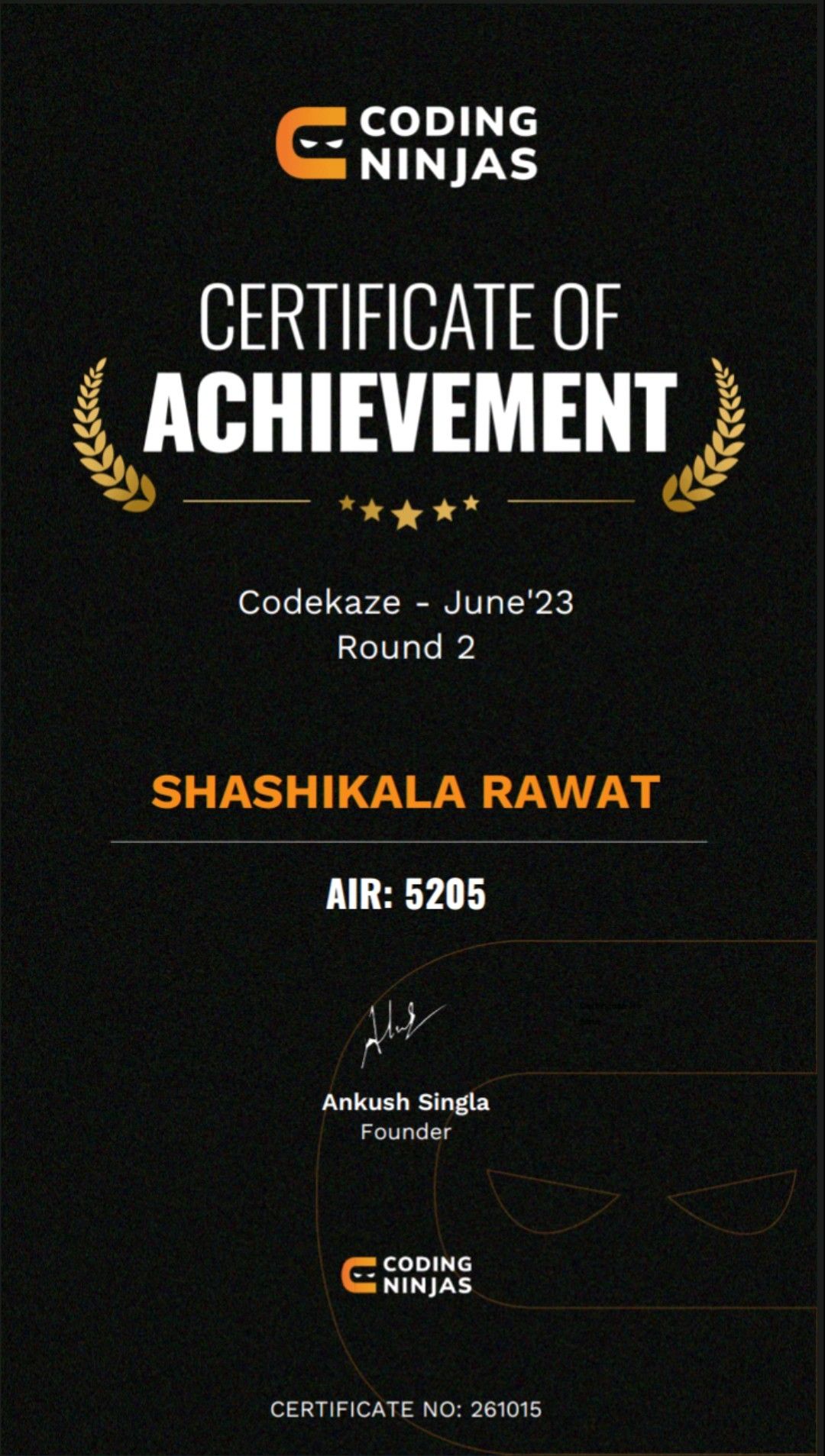 SHASHIKALA RAWAT on LinkedIn: #codekaze2023 #coding #codingninjas SHASHIKALA RAWAT on LinkedIn: #codekaze2023 #coding #codingninjas