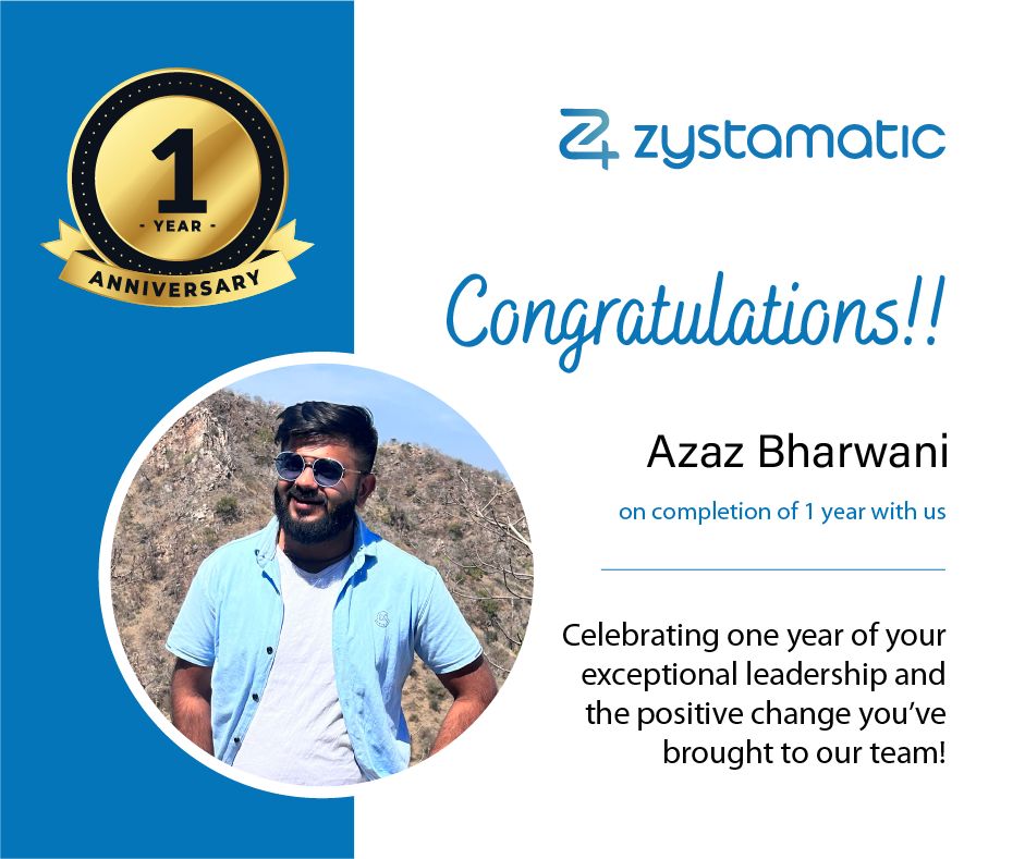 Zystamatic Private Limited on LinkedIn: 🎉 Celebrating One Year of ... Zystamatic Private Limited on LinkedIn: 🎉 Celebrating One Year of ...