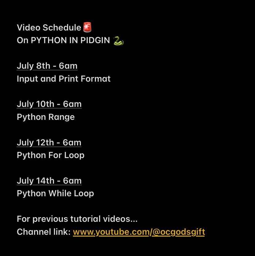 Godsgift Olomu on LinkedIn: #python #pythonprogramming #pythoncoding # ... Godsgift Olomu on LinkedIn: #python #pythonprogramming #pythoncoding # ...